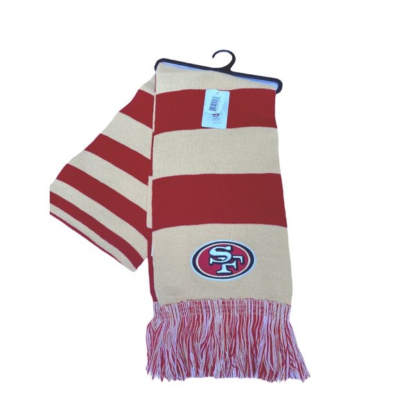 NFL | Accessories | San Francisco 49ers Stripes Knit Scarf With Team ...